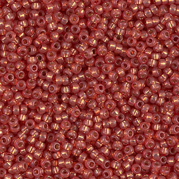 Miyuki rocailles 11-4244 duracoat silverlined persimmon 11/0 (2mm) - 5 ...